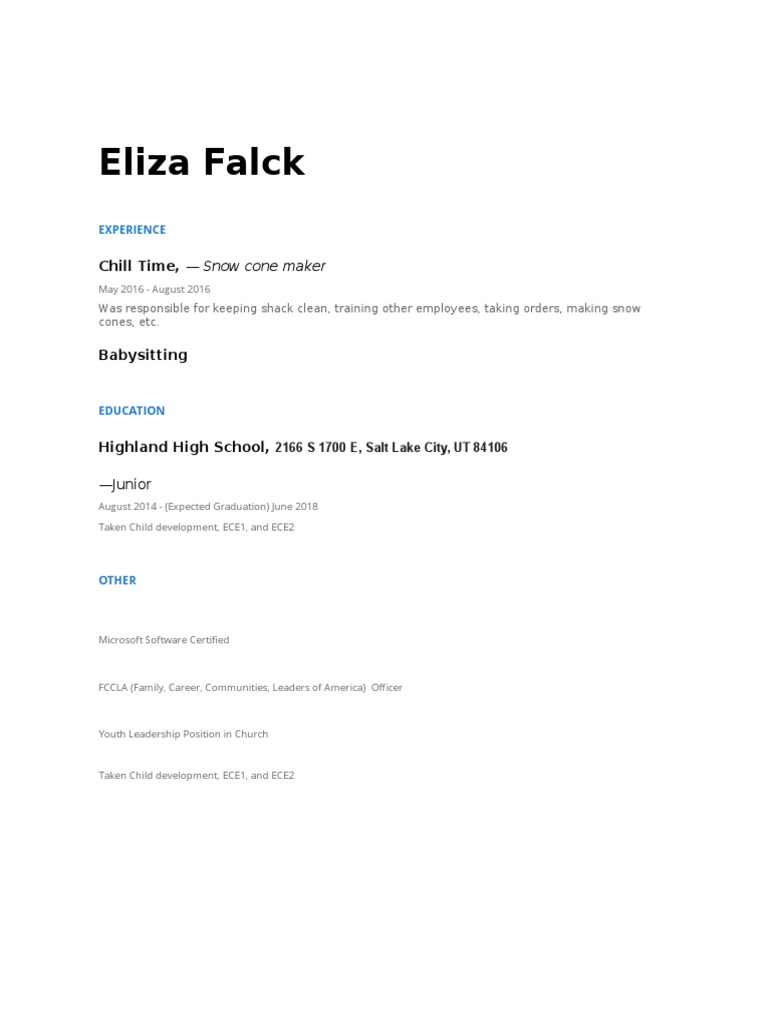 Eliza Falck: Chill Time, - Snow Cone Maker | PDF | Wellness