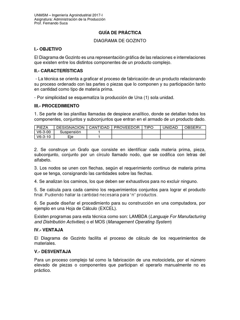 Práctica Gozinto Gráfica de Explosión | PDF | Science | Enseñanza de ...