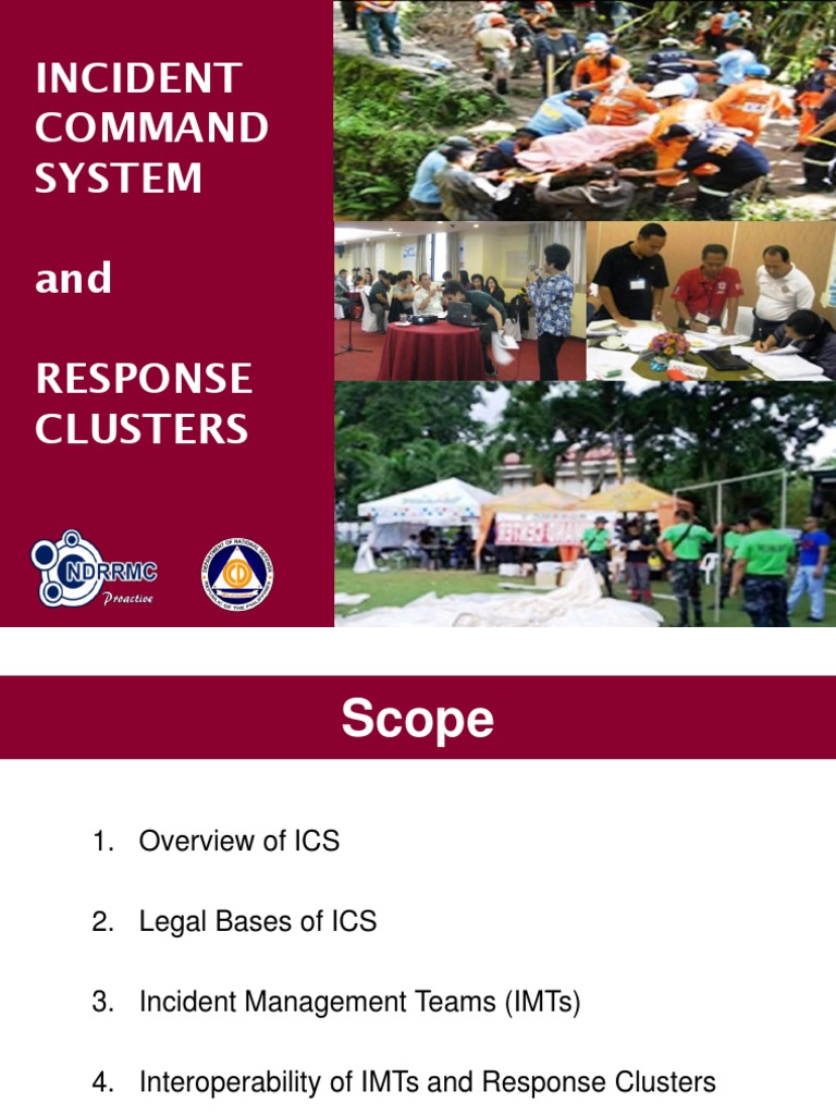 Ics and Response Clusters | PDF | Incident Command System | Incident ...
