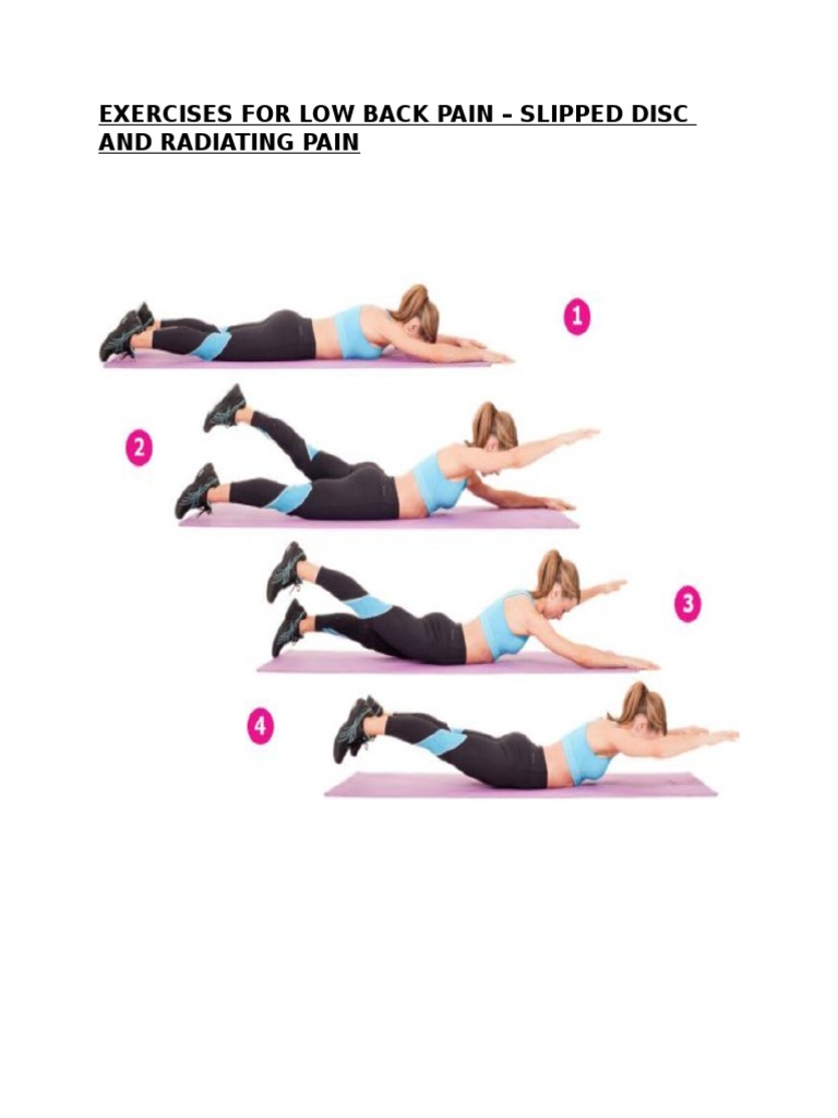 Exercises for Slipped Disc Relief | PDF