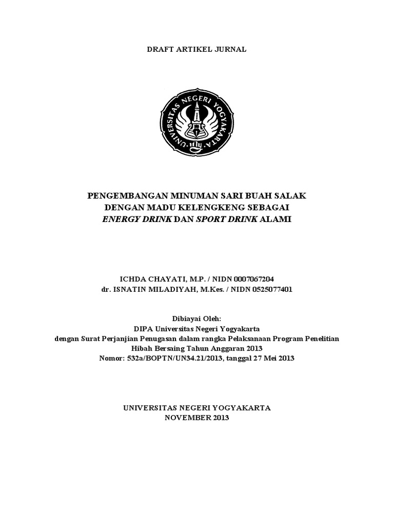 Draft Artikel Jurnal Pdf