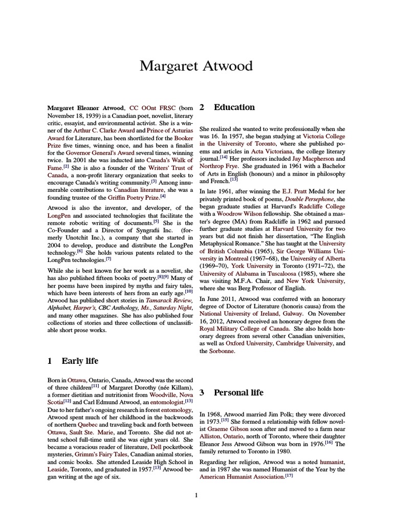 Margaret Atwood | PDF