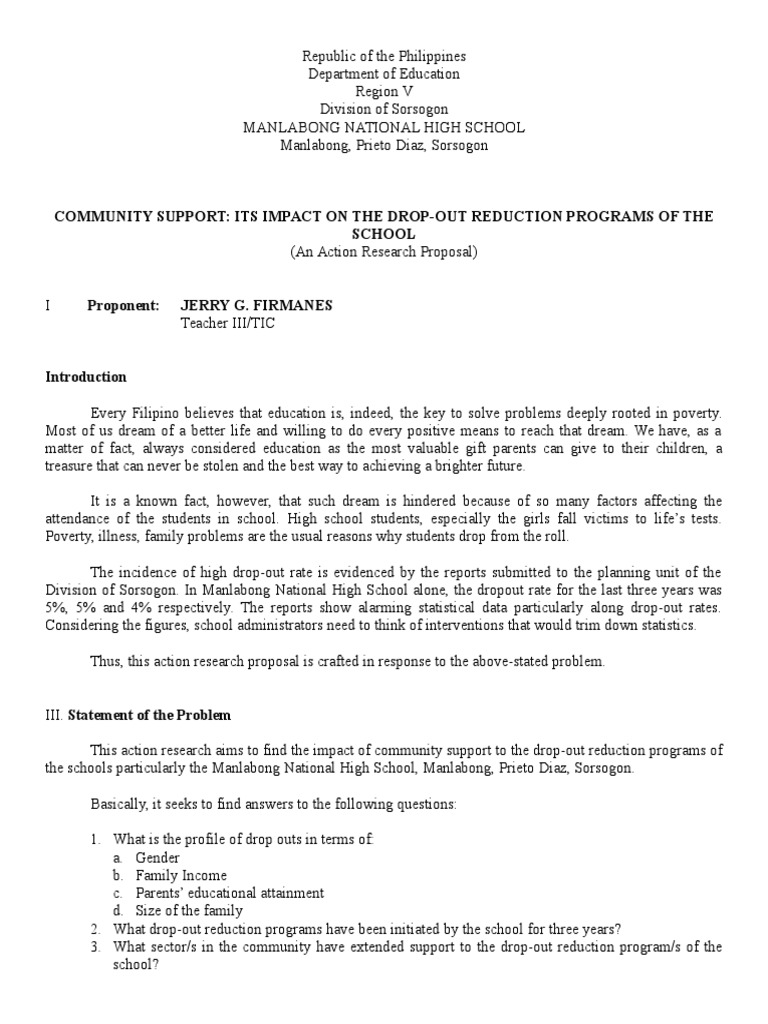 Action Research On DORP Community Support | PDF | Action Research ...