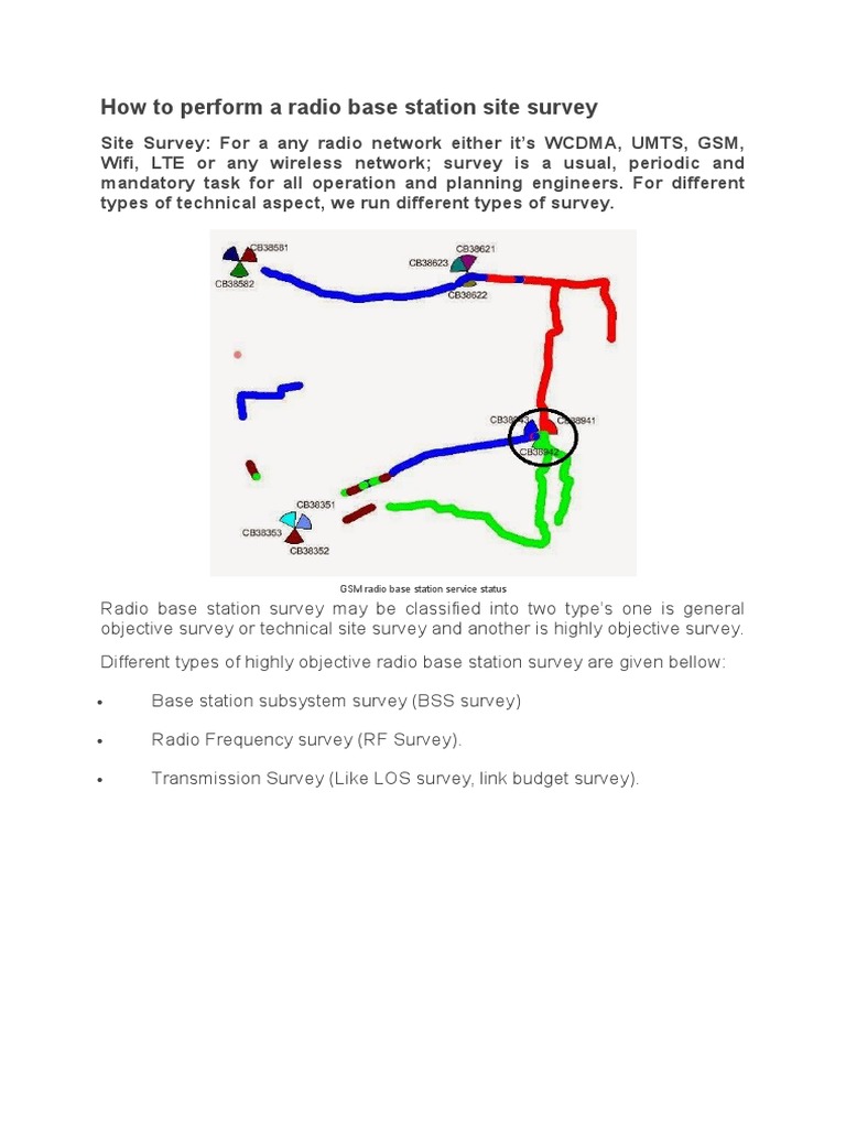 How To Perform A Radio Base Station Site Survey | PDF | Base Station ...