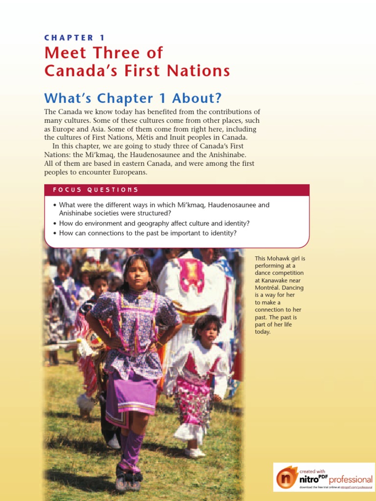 Our Canada CH 1 | PDF | Iroquois | First Nations