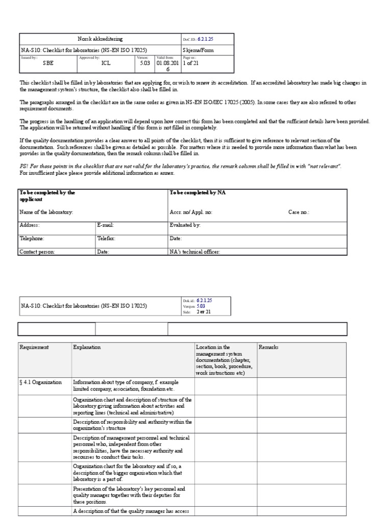Audit Checklist | PDF | Calibration | Verification And Validation
