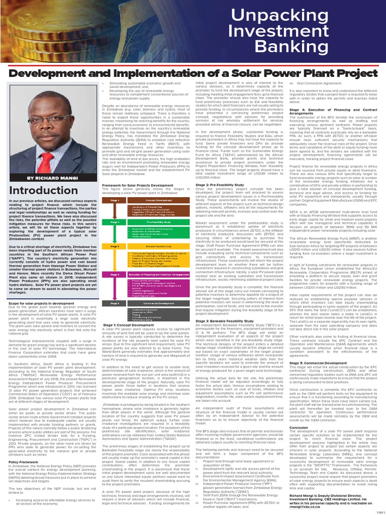 Chalan Solar Project Development Guide | PDF | Photovoltaics ...