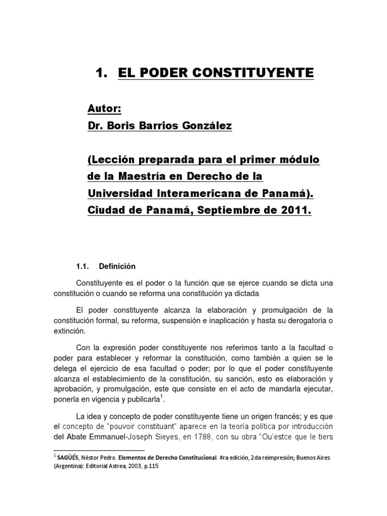 el-poder-constituyente.pdf | Constitución | Nación