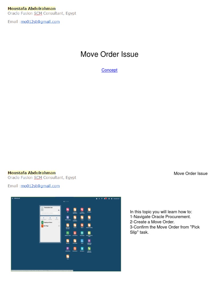 Move Order Issue | PDF | Computing | Business