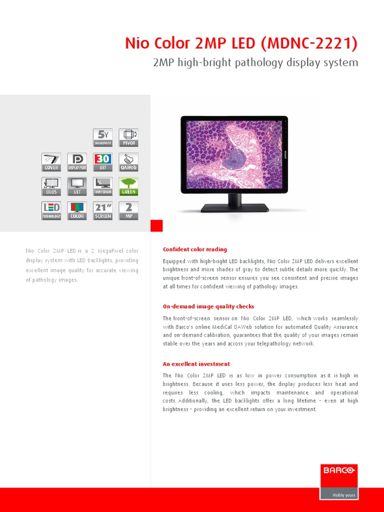 Nio Color 2MP LED (MDNC 2221) : 2MP High Bright Pathology Display ...