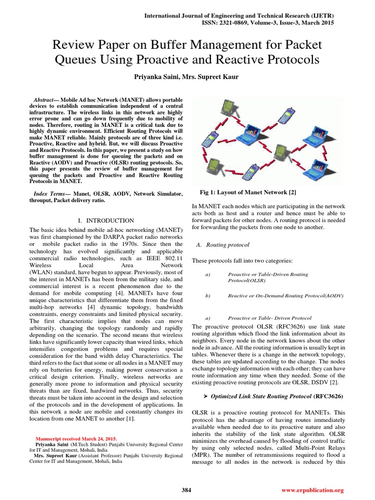Review Paper On Buffer Management For Packet Queues Using Proactive and ...