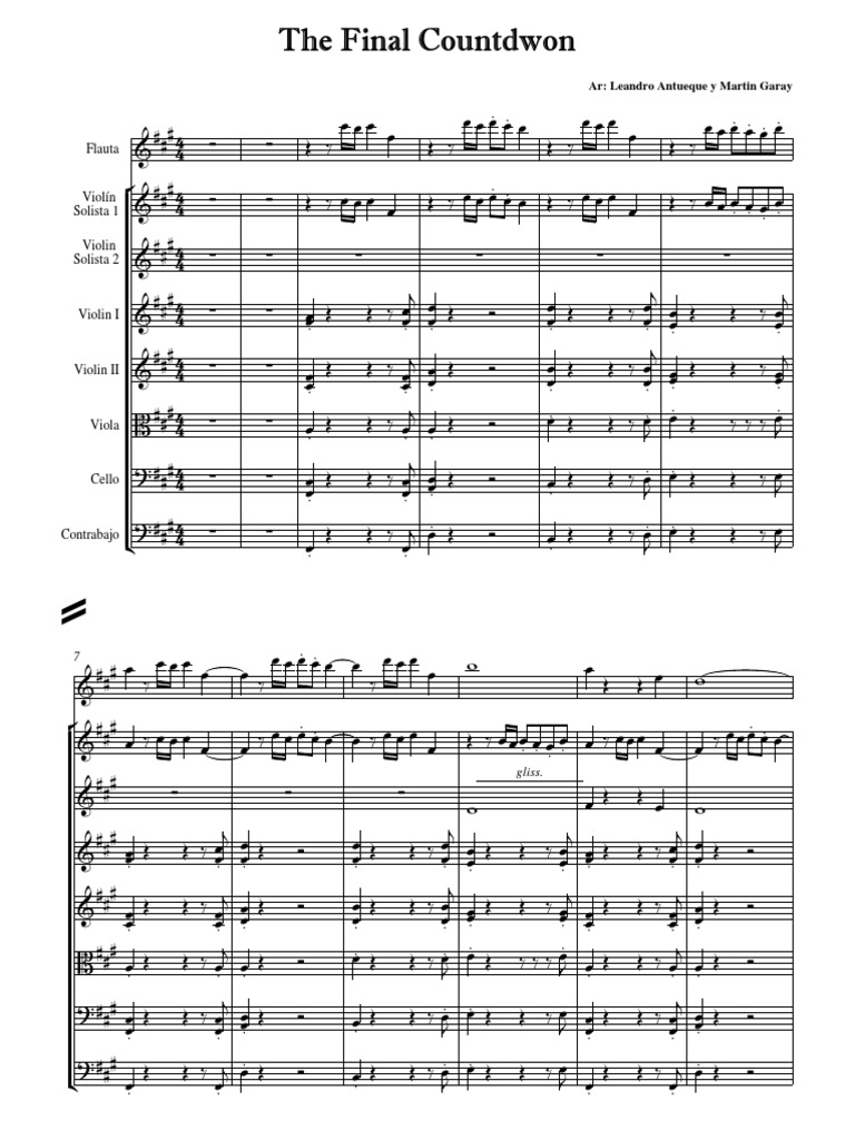 The Final Countdwon PDF | PDF | Classical Music Groups | Orchestras