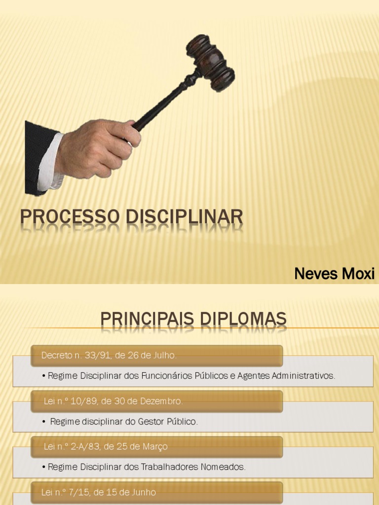 Processo Disciplinar | Lei Estatutária | Estado
