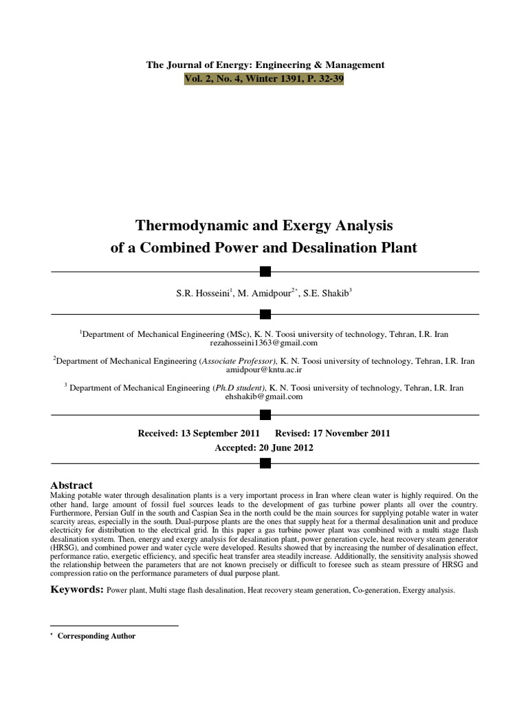 Ku Energy v2n4p32 Fa2312321 | PDF | Desalination | Power Station