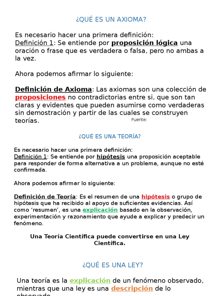 Axioma | PDF