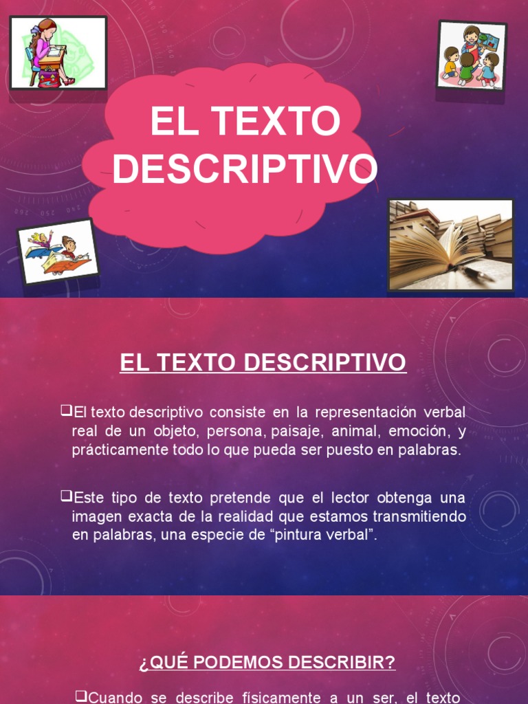 Diapositivas Del Texto Descriptivo | Retrato | Ciencia cognitiva ...