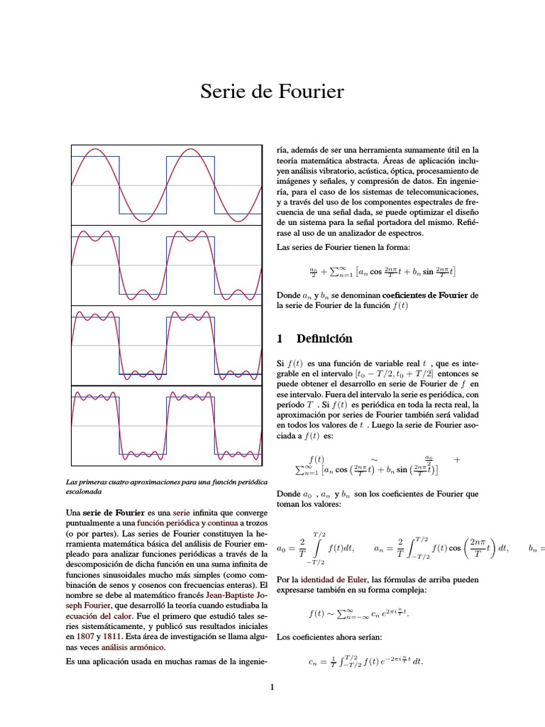 Serie de Fourier | Series de Fourier | Análisis armónico