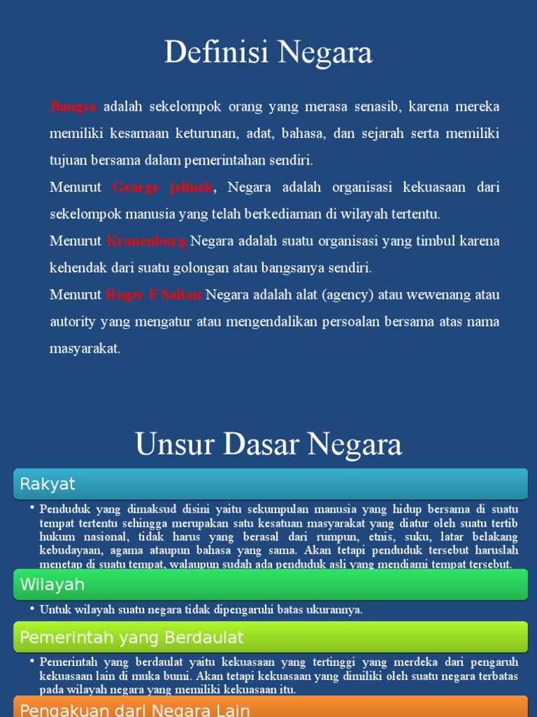 Definisi Negara | PDF
