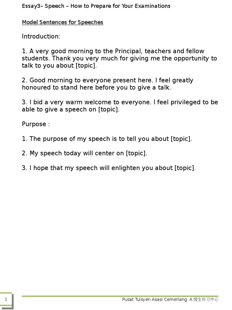 speech prepare for exam.docx | Cognition | Psychology & Cognitive Science