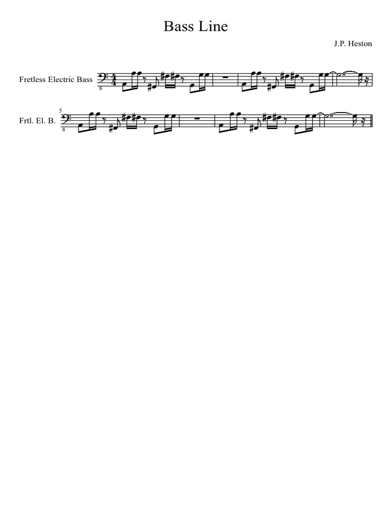 Bass Line | PDF | Elements Of Music | Necked Lutes
