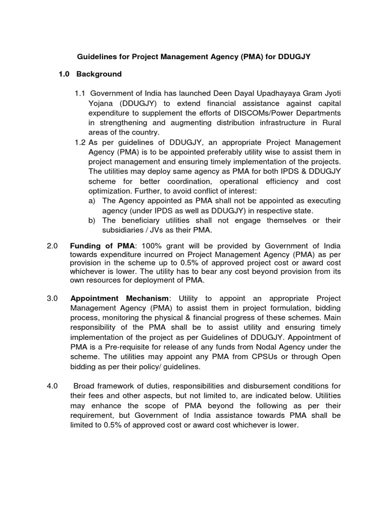 PMA Guidelines | PDF | Construction Bidding | Quality Assurance