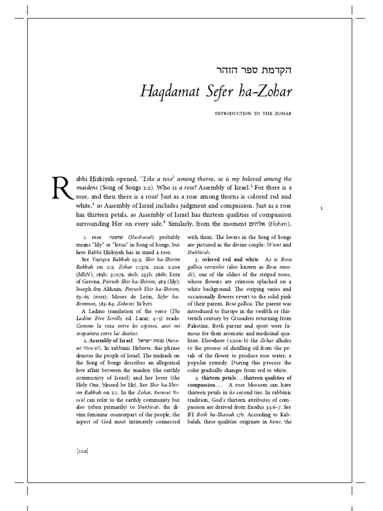 Chapter 1 of The Zohar | PDF | Zohar | Kabbalah