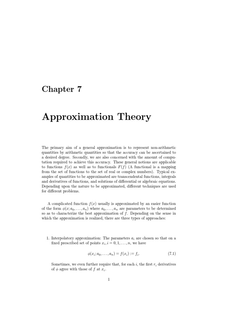 Approximation Theory PDF | PDF | Sine | Spline (Mathematics)