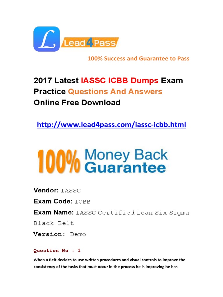 Latest IASSC ICBB Exam Questions Free Update | PDF | Errors And ...