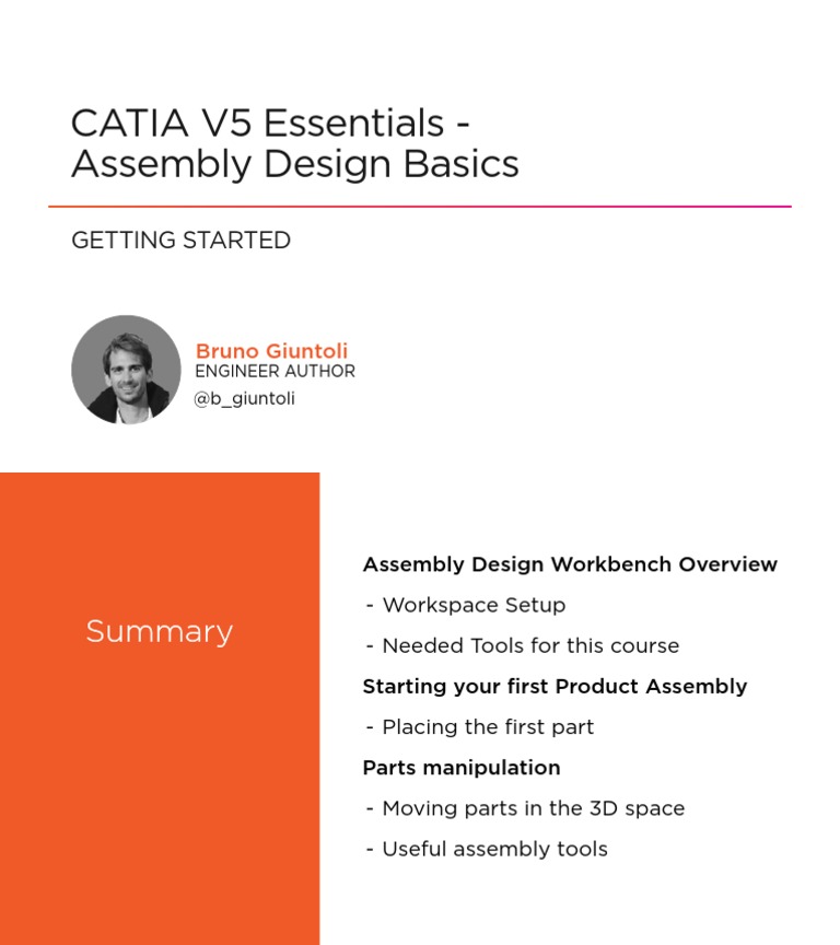 1 Catia v5 Essentials Assembly Design Basics m1 Slides PDF | PDF ...