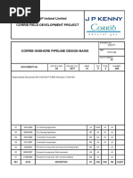 Pipeline Design Basis | PDF | Pipe (Fluid Conveyance) | Mechanical Engineering