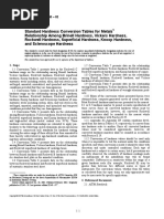 ASTM E140 - Hardness Conversion Table For Metals Relationship | PDF ...