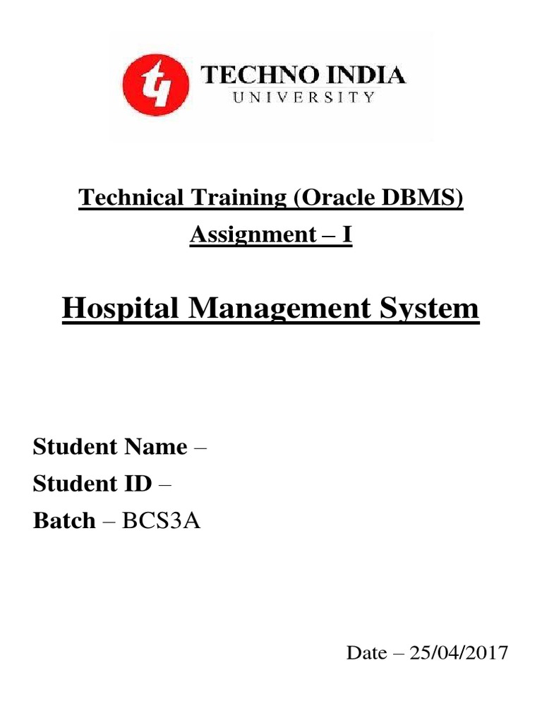 Hospital Management System | Data Management | Computer Data