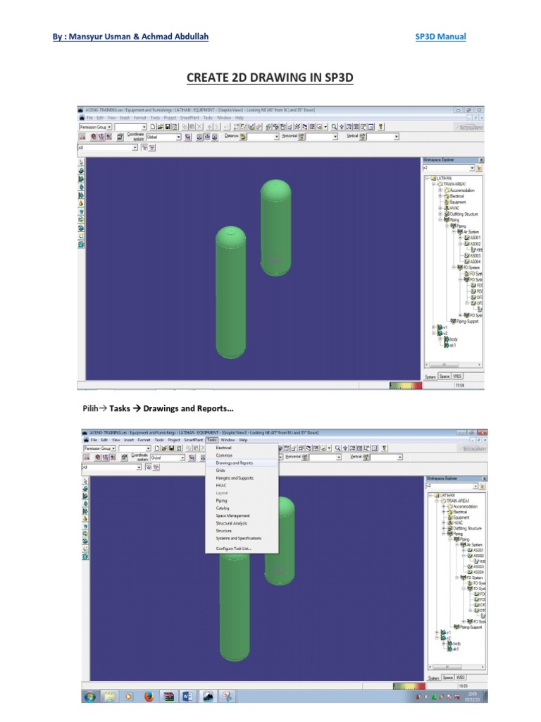 Create 2D Drawing in SP3D | PDF