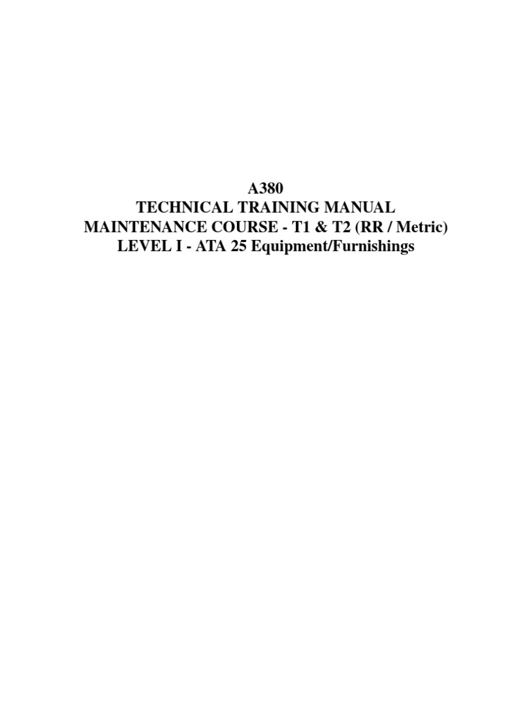 ATA 25 Equipment and Furnishings Guide | PDF | Cockpit | Elevator