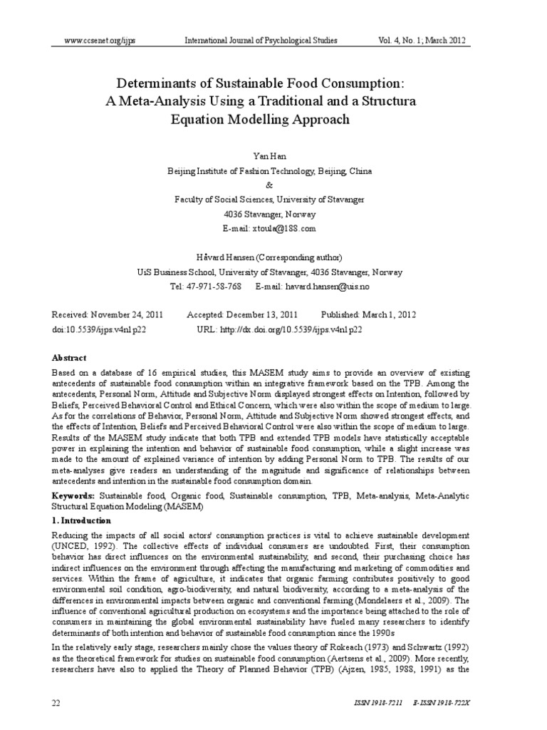 Ethical Food | PDF | Meta Analysis | Effect Size