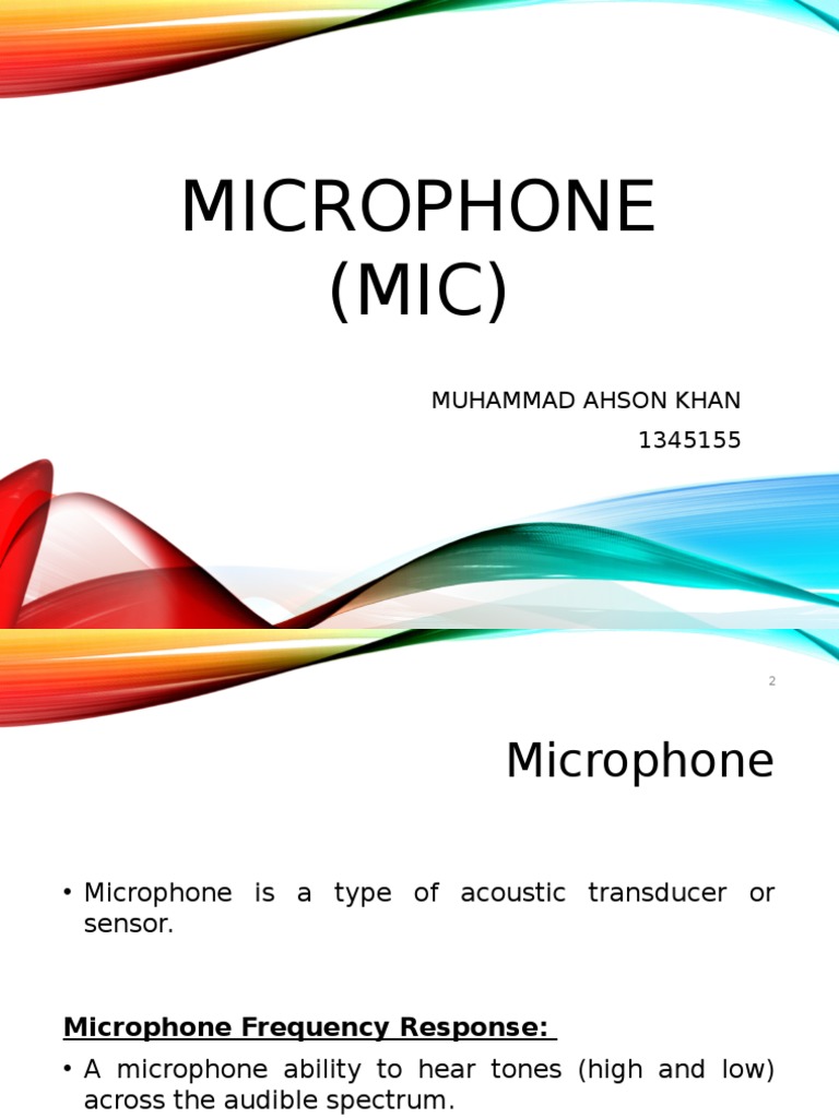 Microphone Types and Functions Explained | PDF | Microphone | Signal ...