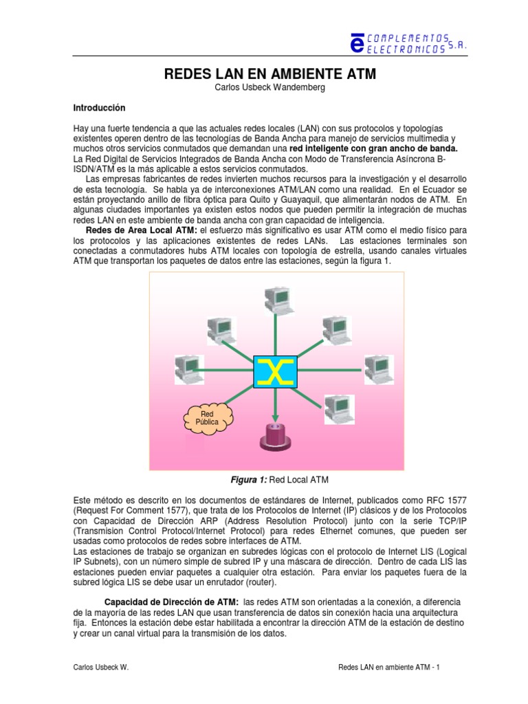 Redes LAN en Ambiente ATM | PDF | Protocolos de internet | Protocolo de ...
