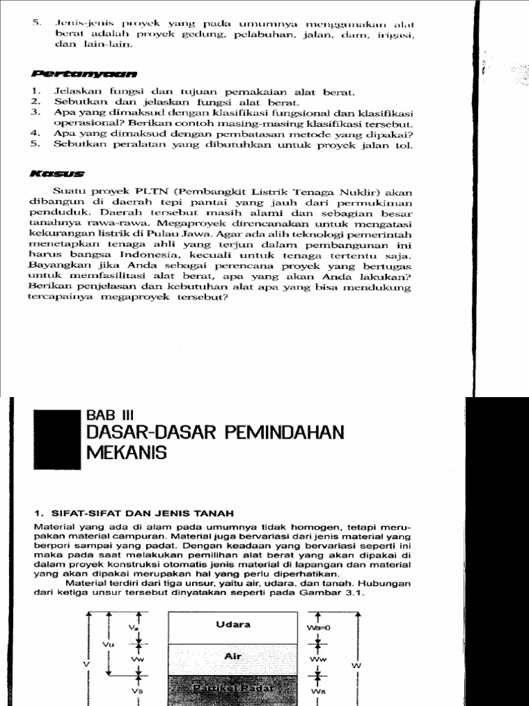 2794 - 3. Bab Iii. Dasar-Dasar Pemindahan Tanah Mekanis | PDF