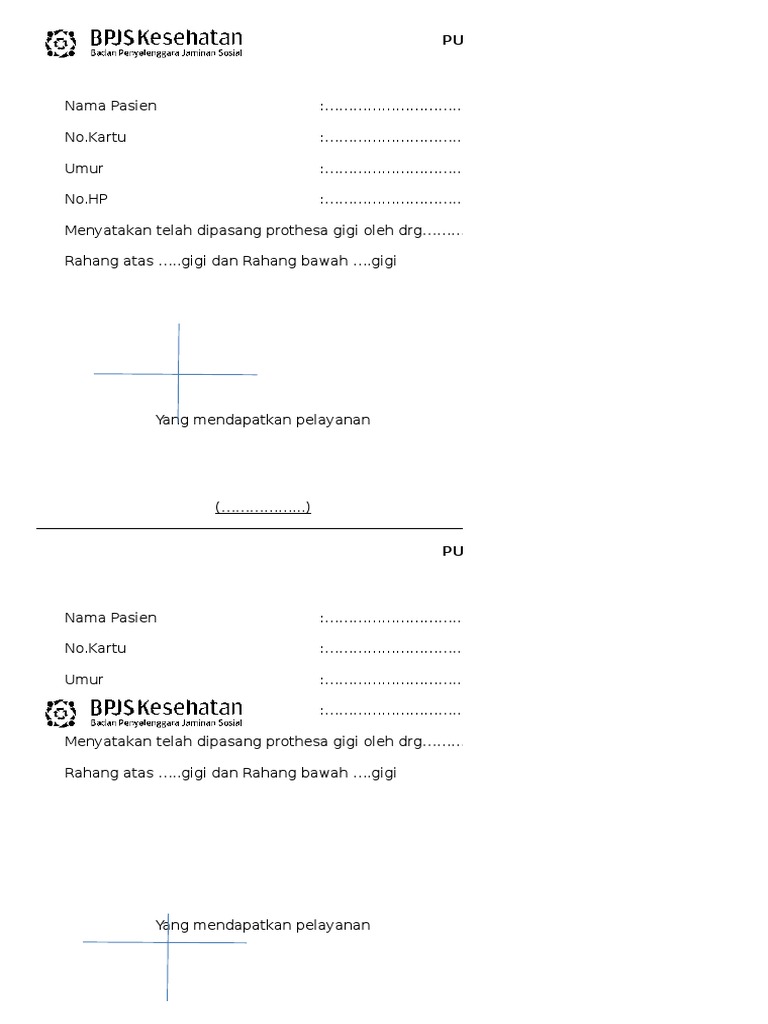 Kwitansi Prothesa Gigi Klinik | PDF