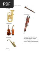 Instrumentos de Viento, Percusion, Cuerda | PDF | Instrumentos ...