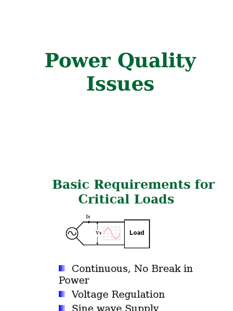 Power Quality Issues and Solutions | PDF | Rectifier | Ac Power