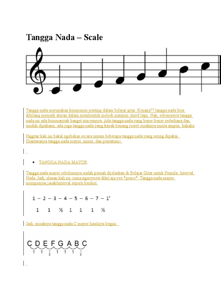 Tangga Nada | PDF