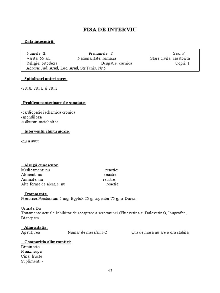 Fisa de Interviu | PDF