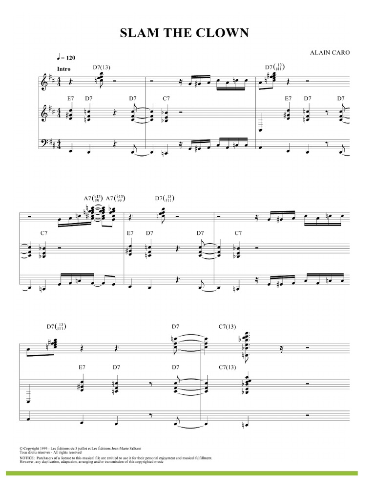 Slam The Clown PDF | PDF