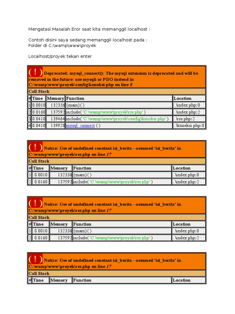 Mengatasi Masalah Eror Saat Kita Memanggil Localhost | PDF | Data Management | Unix Software