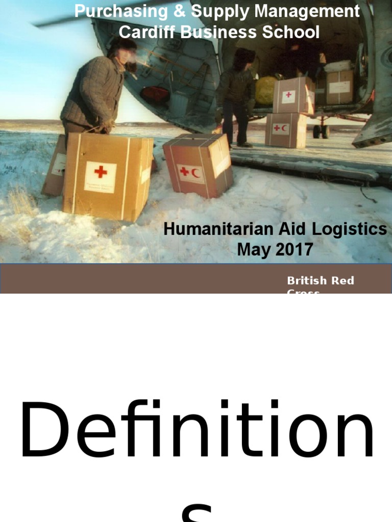 Humanitarian Logistics | PDF | International Red Cross And Red Crescent ...