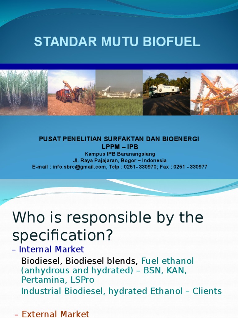 Indonesian Biofuel Quality Standards | PDF | Biodiesel | Diesel Fuel