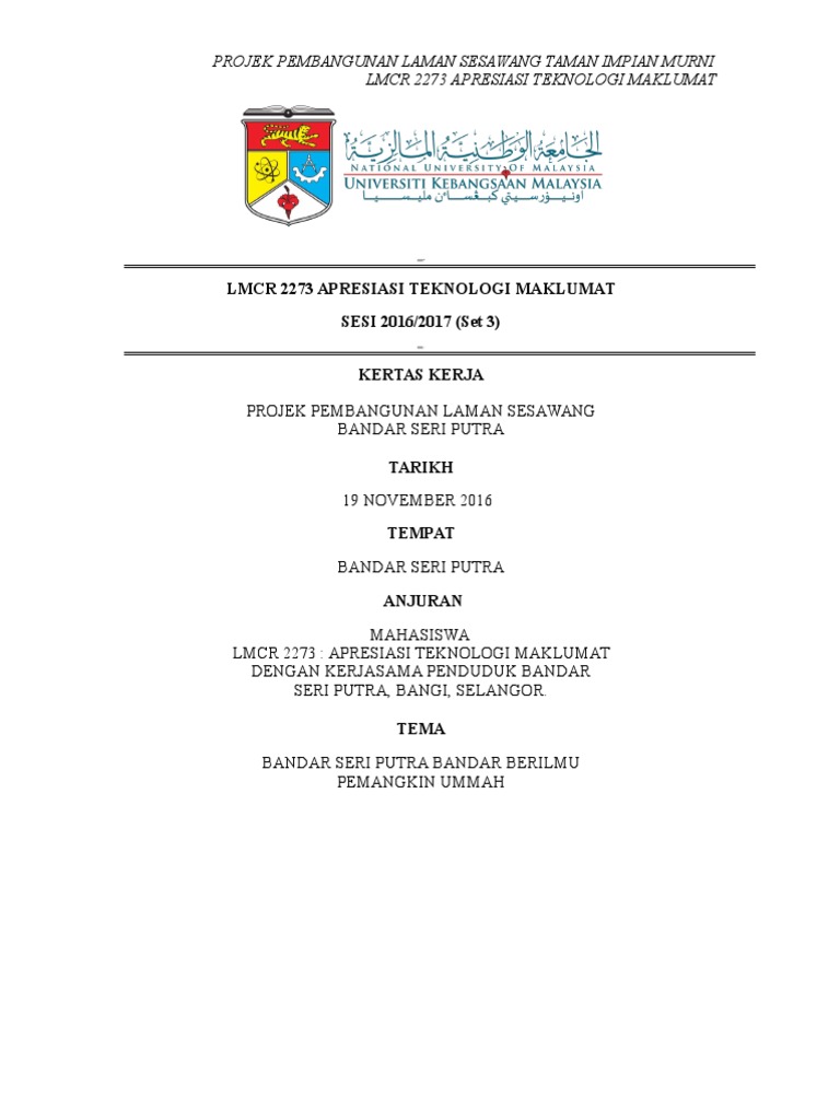 Contoh Proposal Projek Pembangunan Laman Web | PDF