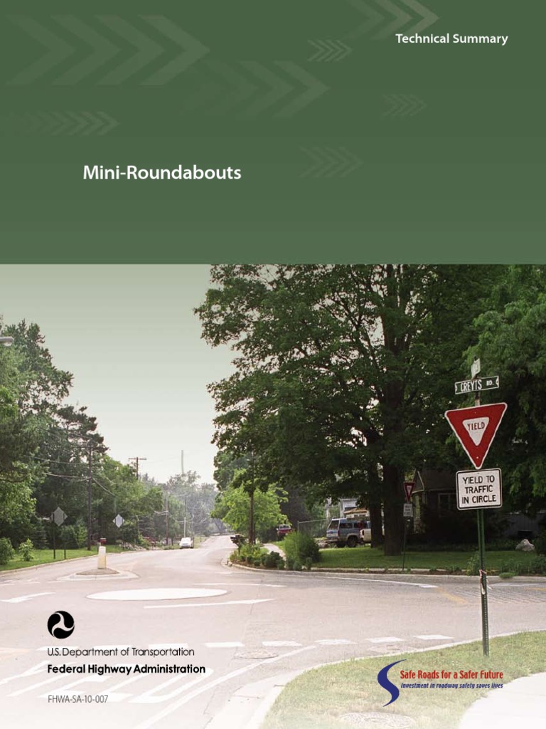 Mini-Roundabouts: Design and Benefits | PDF | Pedestrian Crossing | Traffic