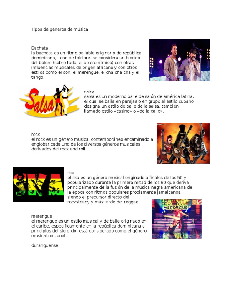 Tipos de Géneros de Música | Balada | Reggae